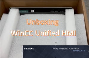 Unboxing WinCC Unified Comfort Panel and upgrading firmware
