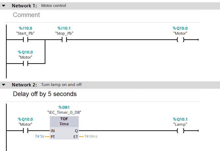 All PLC Programming languages used in TIA Portal