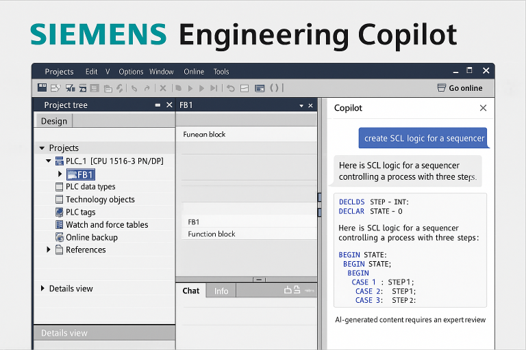Siemens Engineering Copilot – your AI teammate for TIA Portal